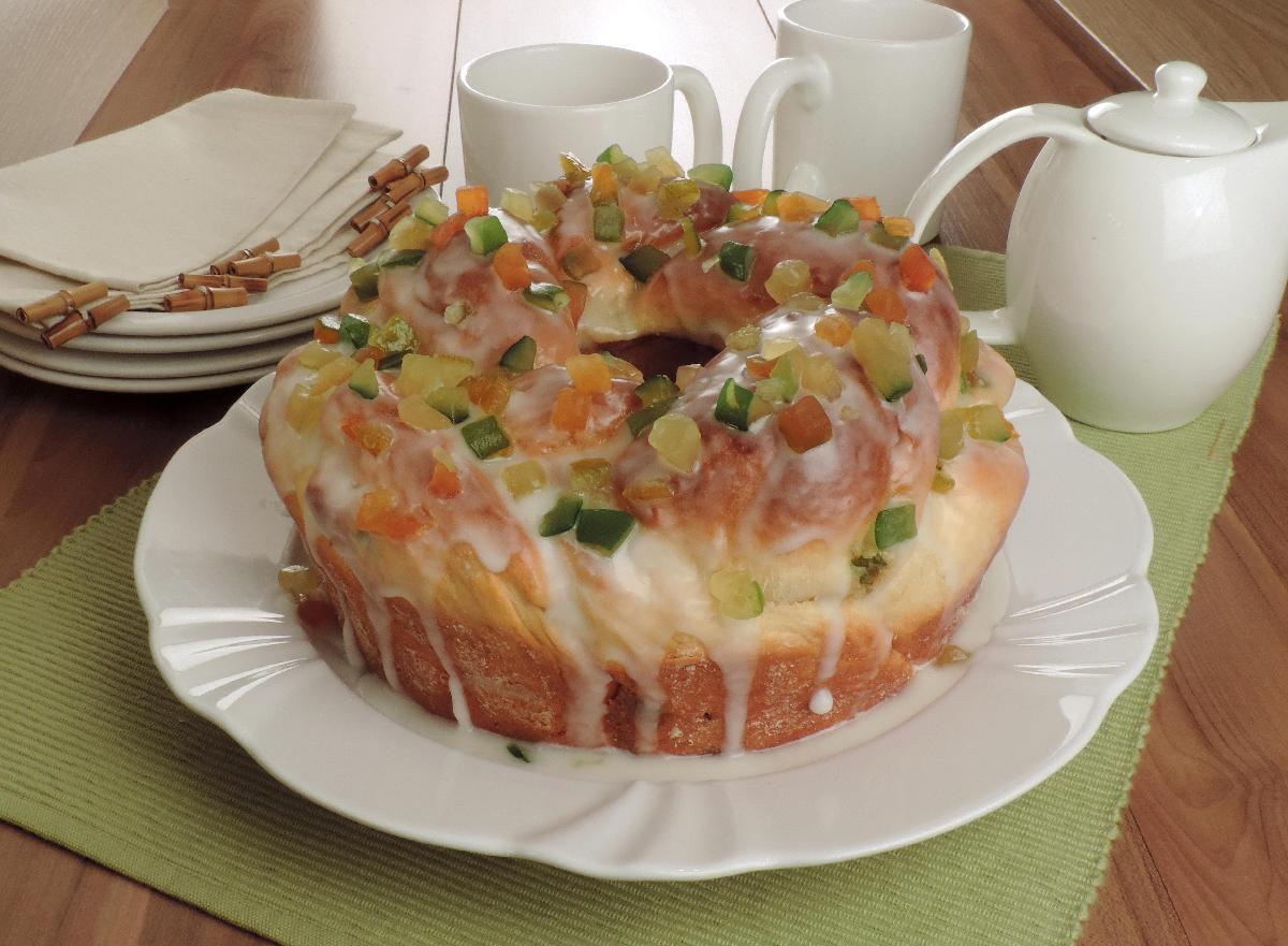 Rosca de Frutas - Blog Guia das Mulheres